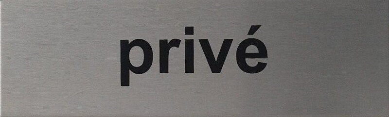 RVS pictogram Prive