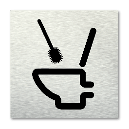 Basic pictogram WC schoonmaken